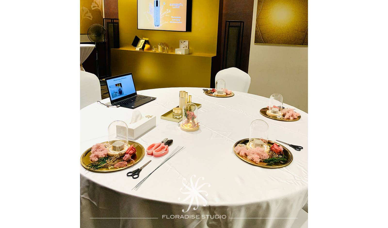 Corporate Preserved Flower Dome Workshop | Floradise SG
