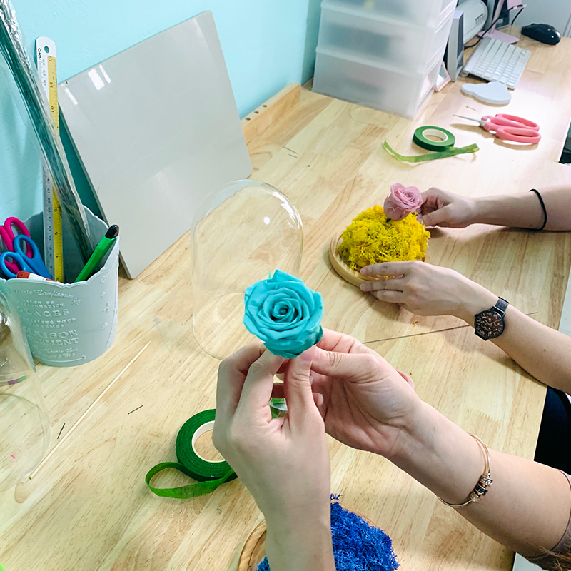 Preserved Flower Dome Private Workshop | Floradise Studio SG